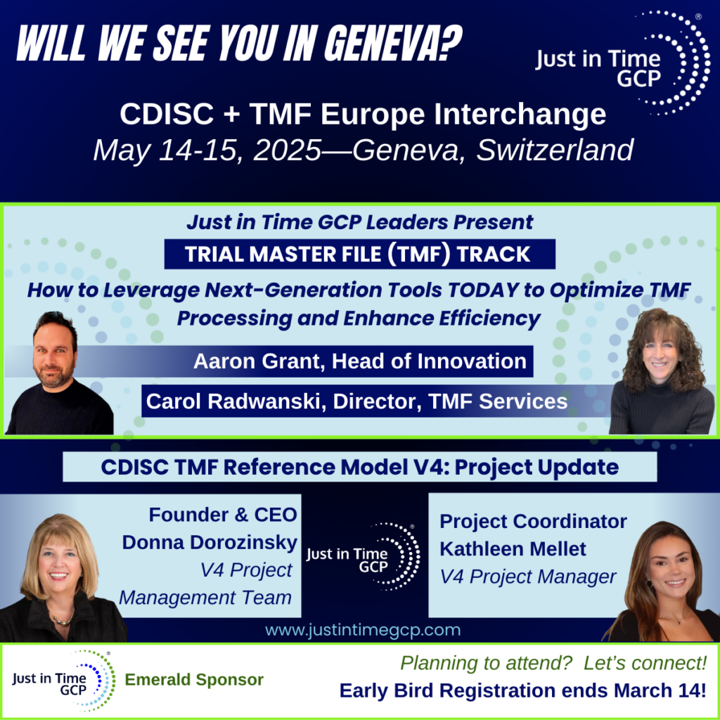 CDISC Trial Master File Europe Interchange Highlights